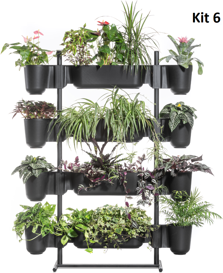Gufo planters - modulaire plantenbak met verstelbare bakken - Kit 6 ...