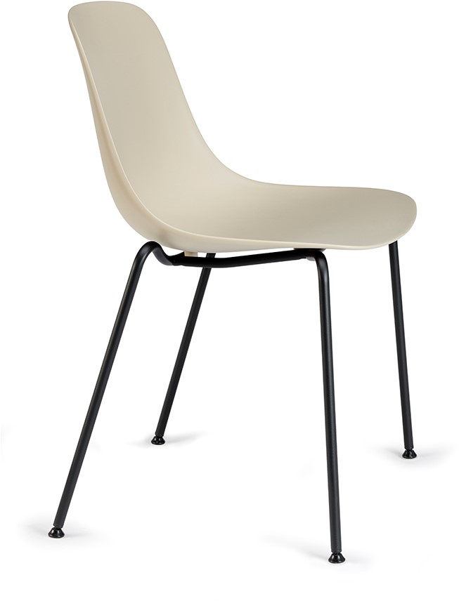 Pure Loop Mono - vierpoot stoel met een soft touch kunststof zitschaal ...