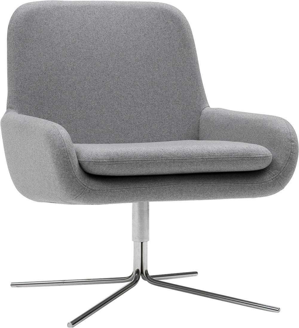 Coco SW - gestoffeerde lounge stoel/ fauteuil met kruisvoet bij FP ...