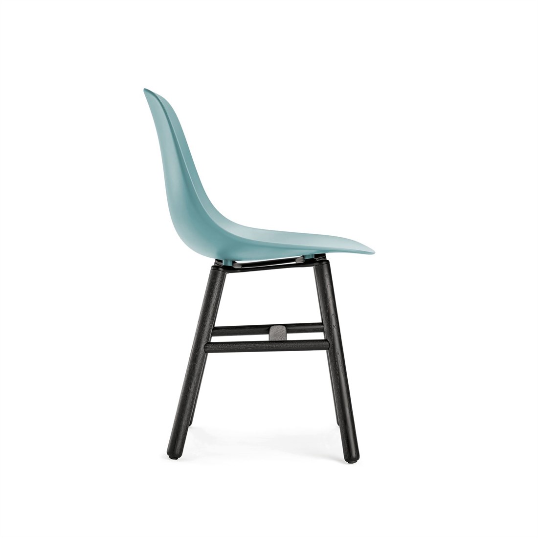 Pure Loop Mono Retro Wood - stoel met houten vierpoot frame en een soft ...